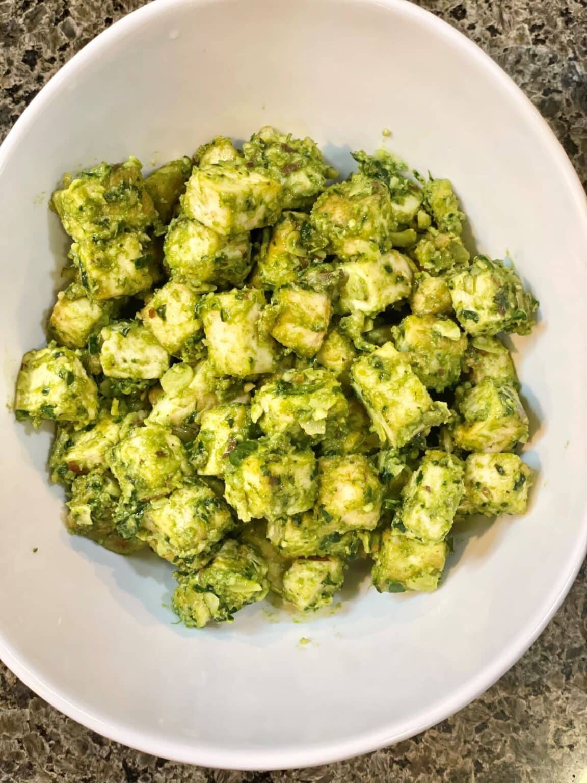 Pesto Tofu - Sheri Berger